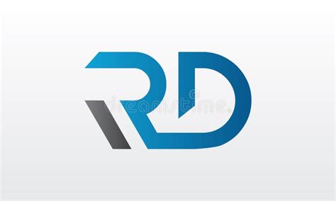 Initial Rd Letter Logo With Creative Modern Business Typography Vector