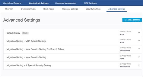New Migration Setting Settings Cisco Umbrella