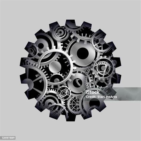 3d 톱니바퀴와 기어 휠 컨셉 배경 0명에 대한 스톡 벡터 아트 및 기타 이미지 0명 공란 공장 산업 건물 Istock