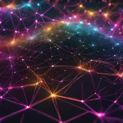 Premium Photo Network Connection Structure Big Data Visualization Digital Background 3d