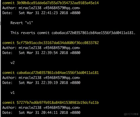 【git】revert51cto博客git Revert Commit