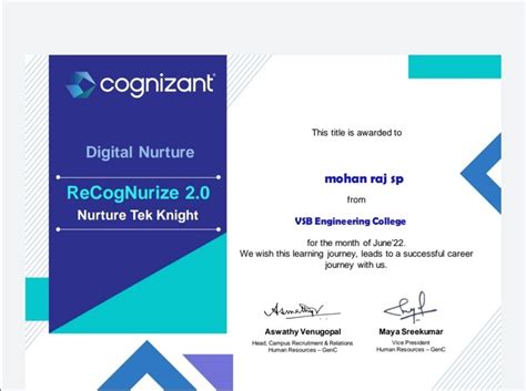 S P Mohan Raj On Linkedin Course Completion Certificate