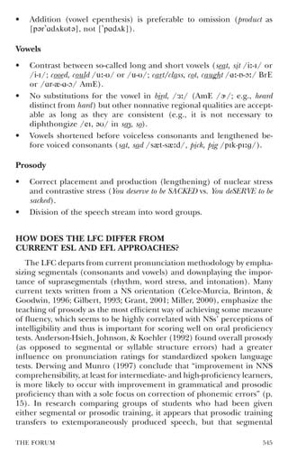 The Lingua Franca Core A New Model For Pronunciation Instruction Pdf