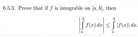 solved 6 5 3 prove that if f is integrable on [a b] then