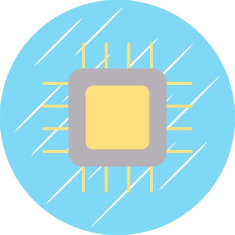 Cpu Flat Blue Circle Icon 42860399 Vector Art At Vecteezy