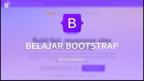 Belajar Bootstrap Installation Youtube