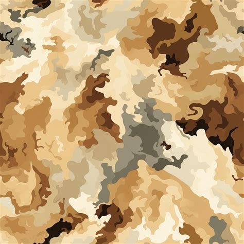 Premium Photo Seamless Pattern Desert Camouflage Typically Tan Or