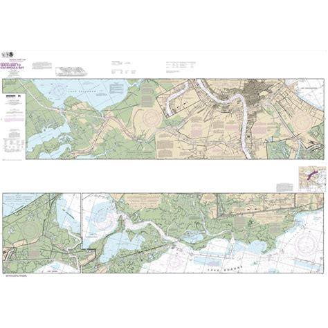 Noaa Chart 11367 Intracoastal Waterway Waveland To Catahoula Bay