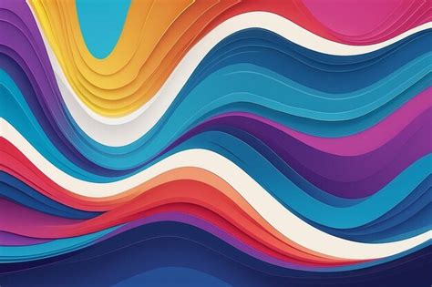 Premium Photo Abstract Wavy Colorful Background