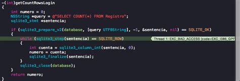 Objective C Ios Sqlite Bad Access Fails Only In Iphone 6 And 6