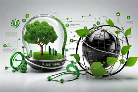 Carbon Efficient It Concept Showcasing Sustainable Computing For Eco Friendly Technology