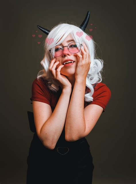 Modeus With Glasses Cosplay Rhelltaker