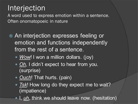 The Eight Parts Of Speech Basic Structures In Sentences Ppt Download