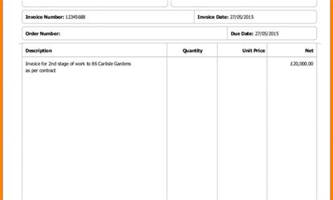 Cis Invoice Template Subcontractor Vat Sample Tax Example Intended For Cis Invoice Template