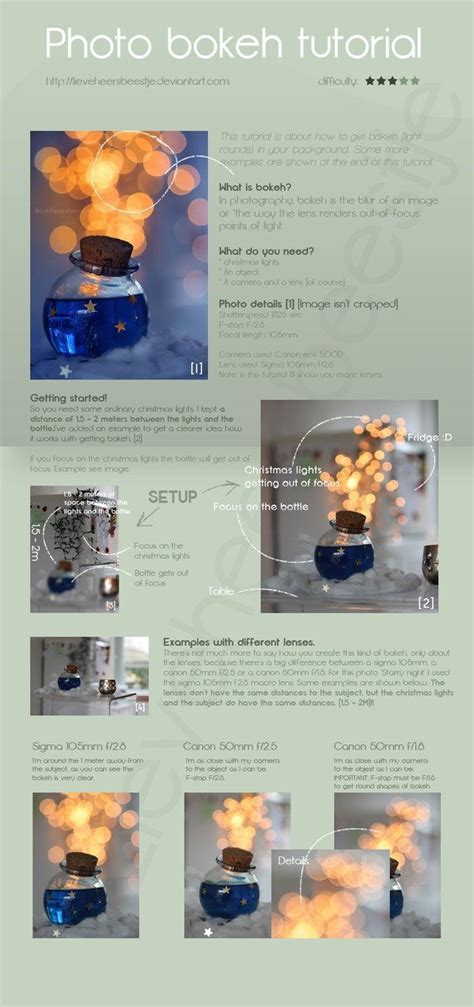 Bokeh Tutorial By Lieveheersbeestje On Deviantart Bokeh Photography