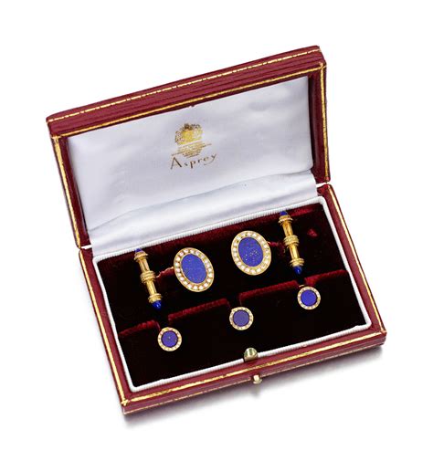 Lapis Lazuli And Diamond Dress Set Asprey Fine Jewels Online