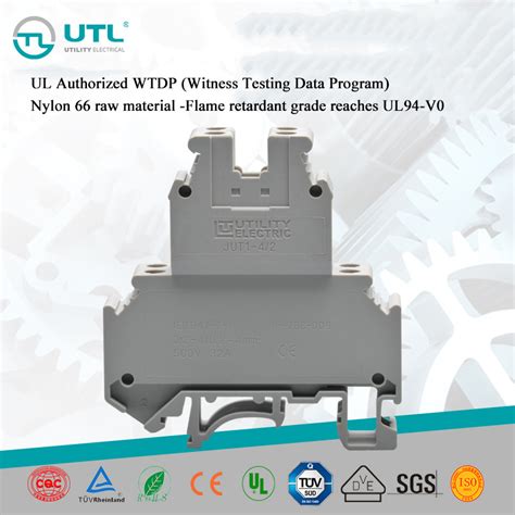 4mm2 Two Tier Terminal Block Phoenix Uk4 Feed Through Wiring Terminals