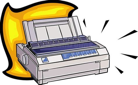 Dot Matrix Printer Illustration Stock Illustrations 18 Dot Matrix Printer Illustration Stock