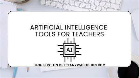 Artificial Intelligence Tools For Teachers