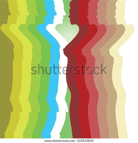 Silhouette Naked Men Women Bodies Illustration Stock Vector Royalty