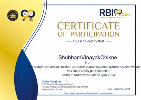 Shubham Chikne On Linkedin Thrilled To Have Successfully Participated