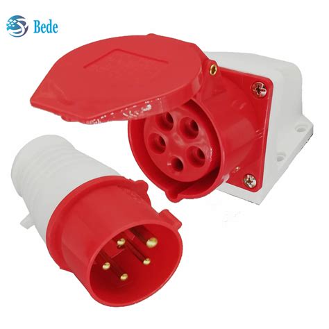 Commando Connector Plug And Socket Iec 60309 380 415v 16amp Wall Mounting Type