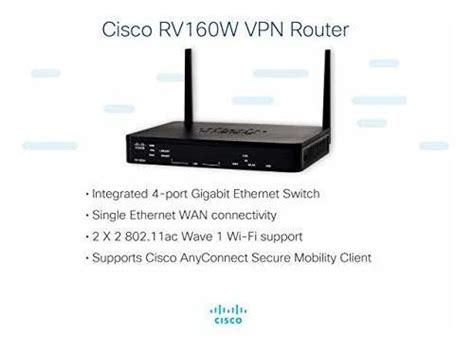Router Enrutador Vpn Cisco Rv160w Con 4 Puertos Inalámbrico Cuotas