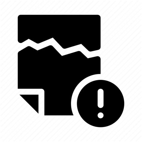 Broken Error File Document Archive Warning Paper Icon Download