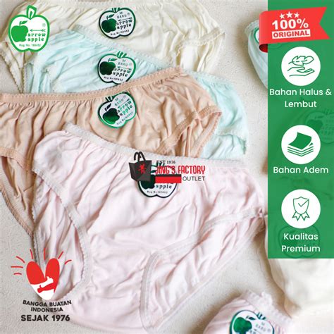 Jual 100 Cd Apel Asli Ff Arrow Apple Celana Dalam Wanita