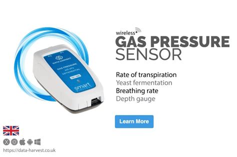 Wireless Differential Gas Pressure Sensor Bluetooth