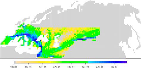 Spatial Distribution Of Introgression Events Having Left Traces In The
