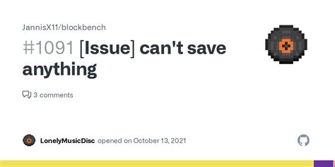 Issue Cant Save Anything · Issue 1091 · Jannisx11blockbench · Github