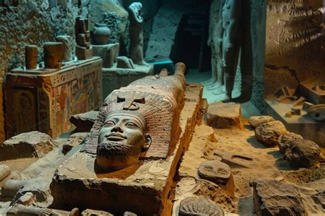 Analyze The Cultural Significance Of Burial Practi Generative Ai Premium Ai Generated Image