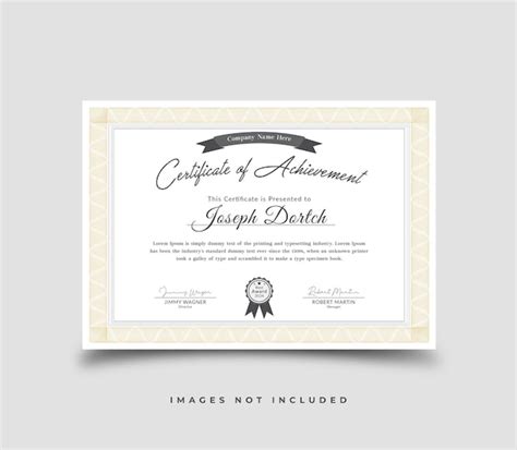 Premium Vector Certificate Design Template