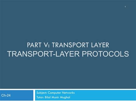 Dcn 5th Ed Slides Ch24 Transport Layer Protocolspdf Computer Networking Computing