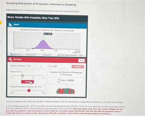 Solved Choose A Sample Size Of 60 Use Variable Number