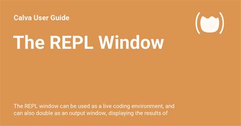 The Repl Window Calva User Guide