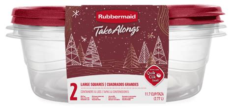 Rubbermaid Takealongs 117 Cup Food Storage Containers Set Of 2