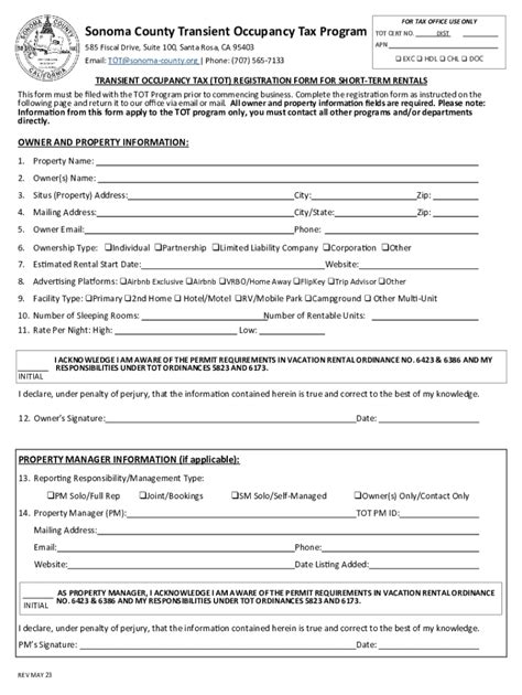 Fillable Online Tot Registration Form Tot Registration Form Fax Email