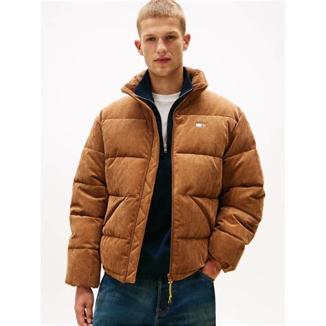 Tommy Jeans Mens Tj Cord Shorts Quilted Insulated Short Puffer