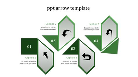 Dynamic PPT Arrow Template For Visual Impact