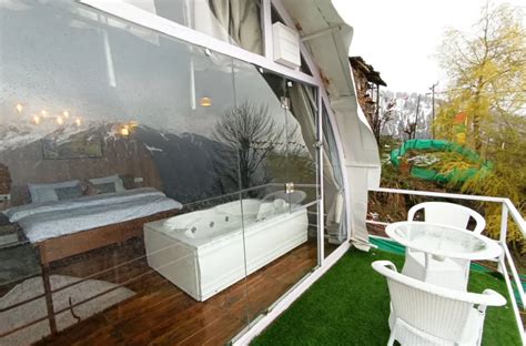 Shell Glamp With Private Jacuzzi And Infinity View Manali