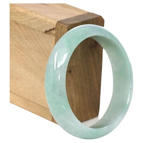 Genuine Burmese Green Jadeite Jade Bangle Bracelet 211 For Sale At 1stdibs