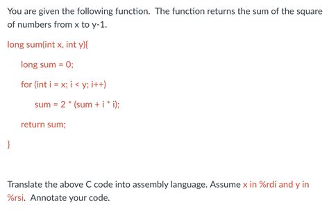 Solved You Are Given The Following Function The Function