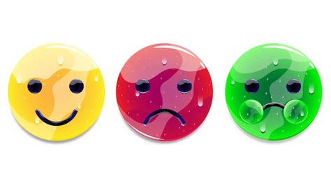 Vecteurs Et Illustrations De Smiley Vert Jaune Rouge En Téléchargement Gratuit Freepik