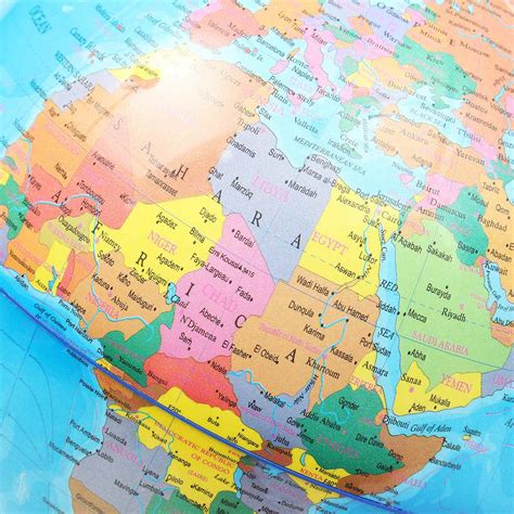 360 Rotation World Globe Map With Stand Home Offic Grandado