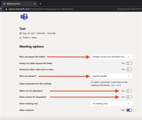 Microsoft Teams Webinars Robert J Gates
