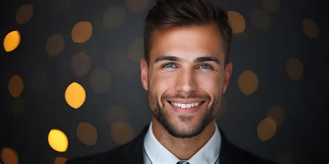 Confident Salesperson in Suit Delivering Persuasive Pitch with Charisma Concept Sales Techniques ...