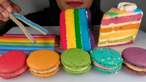 Best Rainbow Cakes Macarons Candy Chocolate Pencils Soft Chewing