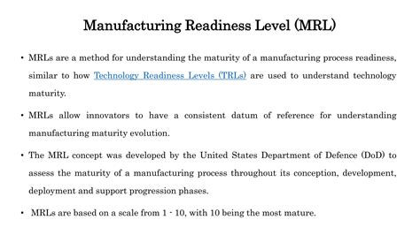 Developement Stages Trl Mrl Irlpdf